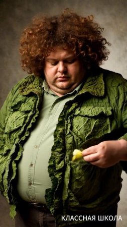🥬 СУПЕРГЕРОЙ ИЗ КАПУСТЫ: ВЗРОСЛЫЙ В КУРТКЕ ИЗ КАПУСТЫ ЧИТАЕТ ДЕТСКИЙ СТИХ! 🤫