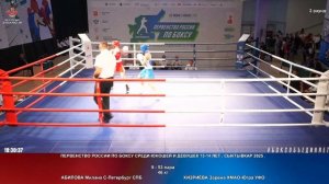 53  46 кг АБИЛОВА Милана С-Петербург СПБ - ХИЗРИЕВА Зарема ХМАО-Югра УФО