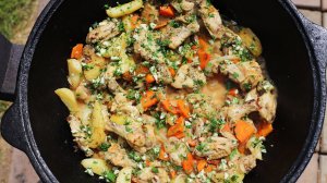 Жаркое с куриными крыльями. Когда бюджетно и вкусно