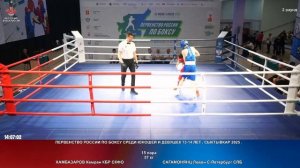 15 57 кг ХАМБАЗАРОВ Кемран КБР СКФО - САГАМОНЯНЦ Левон С-Петербург СПБ