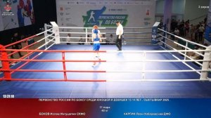 11 40 кг АНИЩЕНКО Алексей Алтайский СФО - ГОРБАЧЕВ Роман Нижегородская ПФО