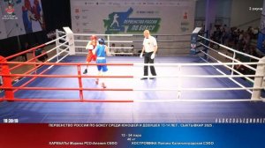 54 46 кг ХАРЕБАТЫ Марина РСО-Алания СКФО - КОСТРОМИНА Полина Калининградская СЗФО