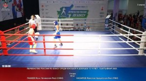 5 40 кг ГАКАЕВ Ясин Чеченская Респ СКФО - НАЗАРОВ Ярослав Удмуртская Респ ПФО