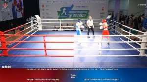 12 42 кг УЛЬЗЕТУЕВ Алдан Бурятия ДФО - ДОЛГОВ Михаил Сахалинская ДФО