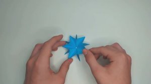 Звезда из бумаги очень просто