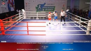 52 46 кг БЕЗЗУБОВА Анна Ульяновская ПФО - КИЯН Ева ДНР НТ