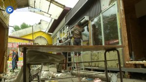 Демонтаж продуктового рынка на улице Мира начался в Новосибирске