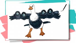 Рисуем Бомбомбини Гусини / How to draw Bombombini Gusini Eazy Step by step