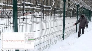 Тестирование "ТРЕЗОР-В04". Обнаружение перекуса прутьев заграждения