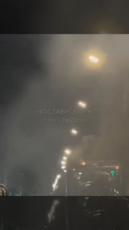 В Ставрополе на улице Мира загорелся троллейбус
