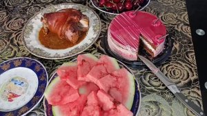 Сегодня маленькое застолье с Сашулей организовали.