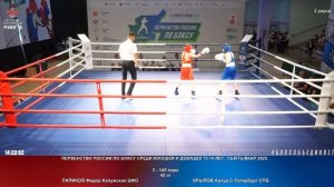 145 40 кг ЛАПИКОВ Федор Калужская ЦФО - КРЫЛОВ Артур С-Петербург СПБ