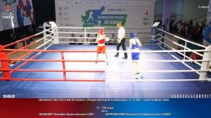 154 42 кг ШАШКИН Тимофей Красноярский СФО - БЕРЛОВСКИЙ Василий Ставропольский СКФО