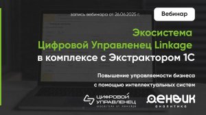 Экосистема Linkage в комплексе с Экстрактором 1С. Повышение управляемости бизнеса