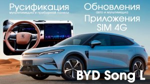 Byd Song L-диагностика, русификация монитора, приборной панели, SIM, приложения