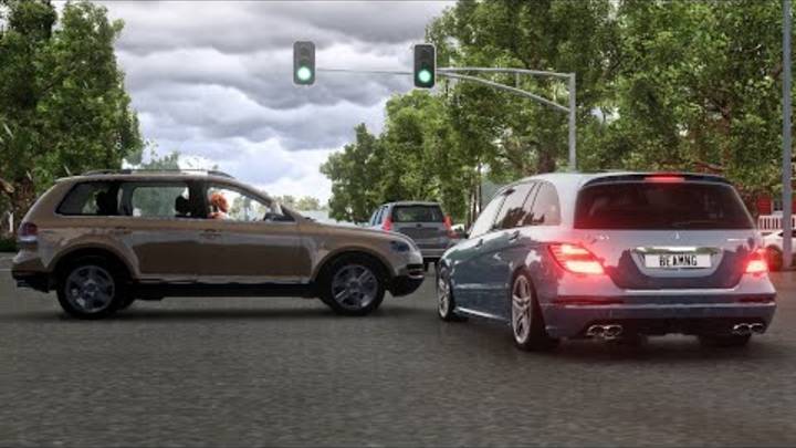 BeamNG Drive - Реалистичные аварии на перекрестках
