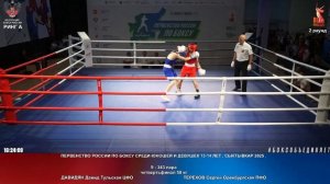 343 50 кг ДАВИДЯН Давид Тульская ЦФО - ТЕРЕХОВ Сергей Оренбургская ПФО