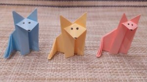 Как сделать кошку из бумаги