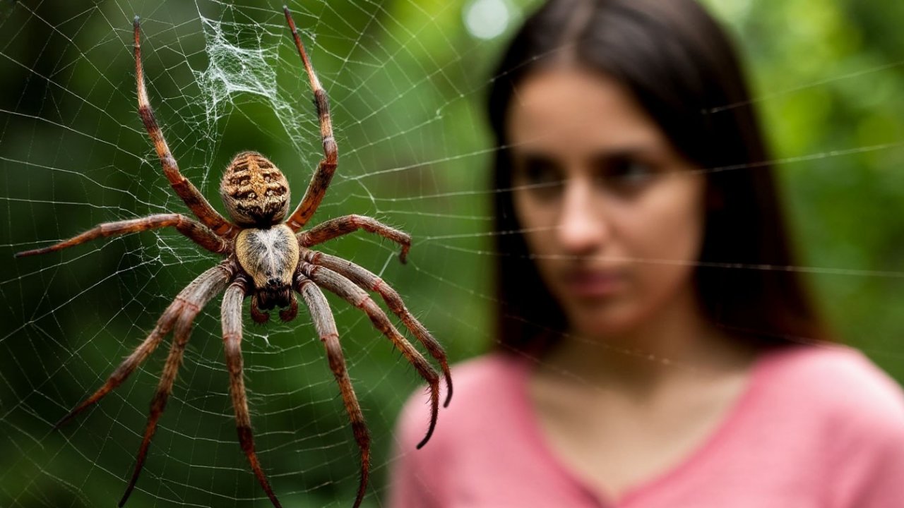 Как паук расправляется с жертвой