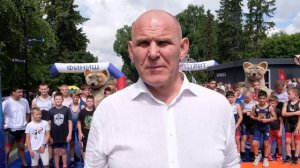 Поздравление спортсменов от сенатора Российской Федерации, Героя России Александра Карелина.