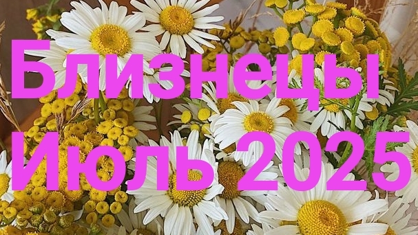 Близнецы. Июль 2025 год. ☘️🦋💖