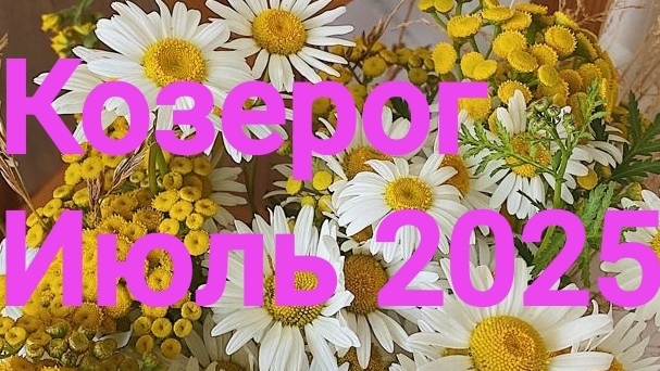 Козерог. Июль 2025 год. ☘️🦋💖