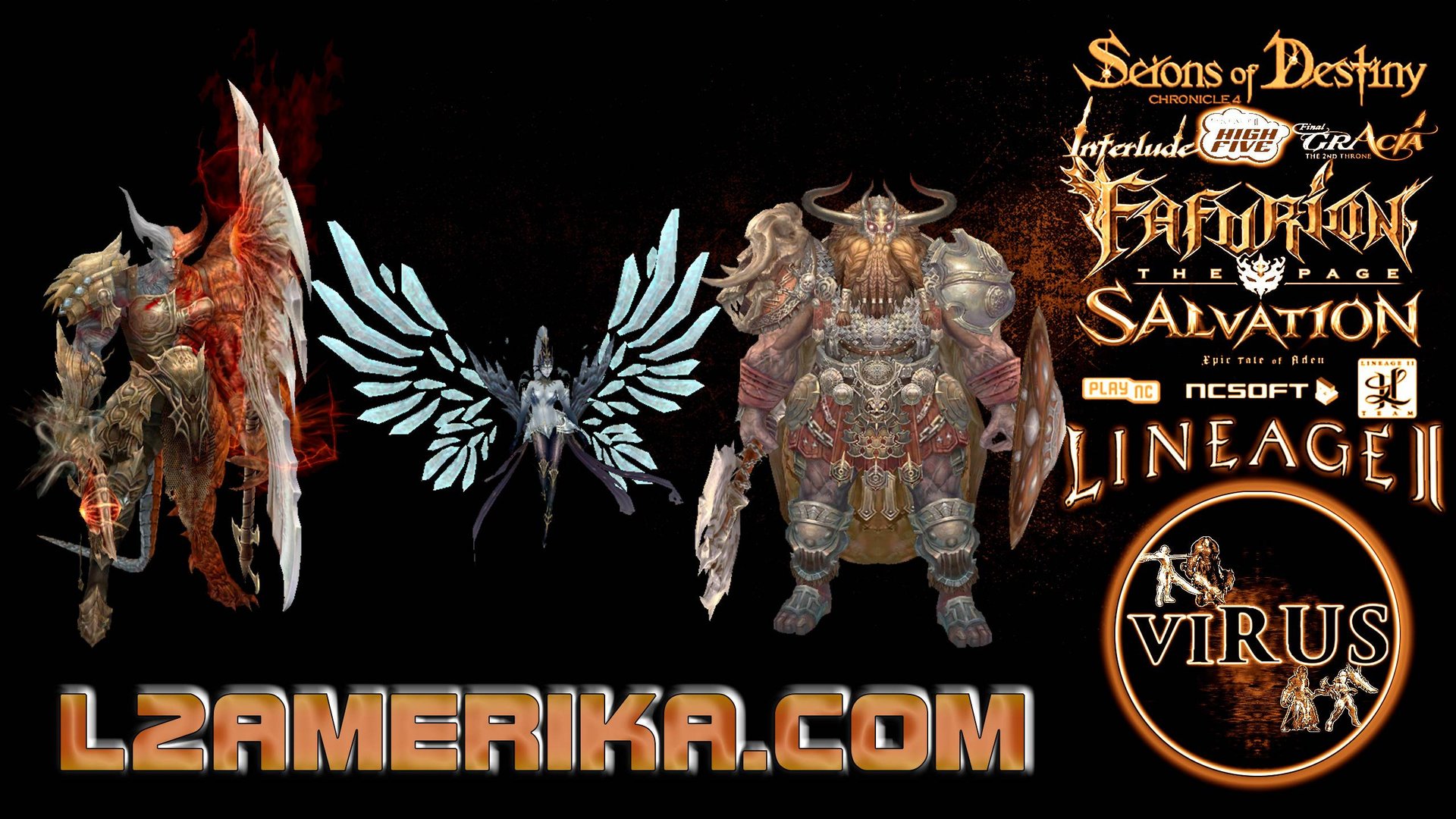New Monsters for www.L2Amerika.Com server. LINEAGE II-High Five ◄√i®uS►
