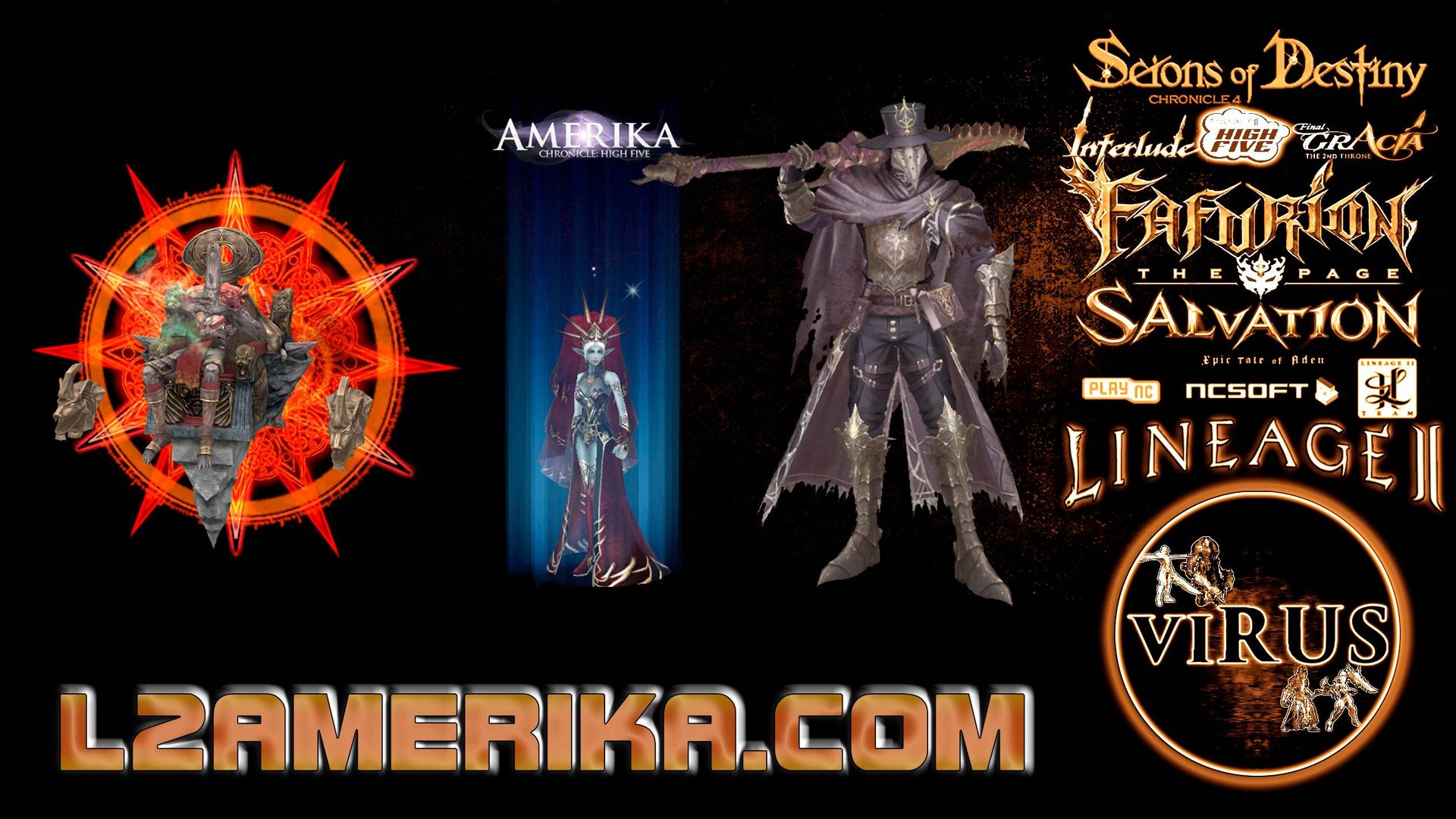 New Monsters and NPCs for www.L2Amerika.Com server. LINEAGE II-High Five ◄√i®uS►