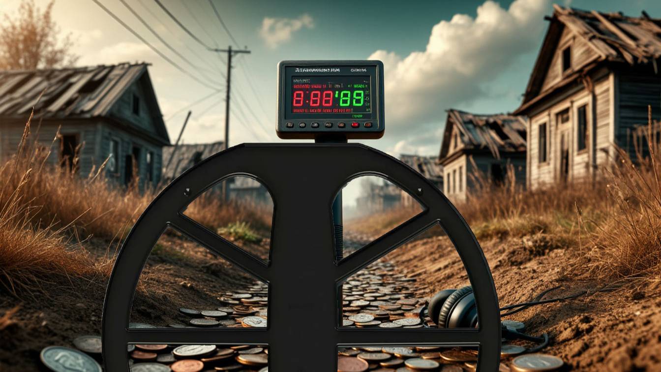 Поиск монет на железном поле, некогда бывшей деревни.🔍Поиск монет и кладов 2025