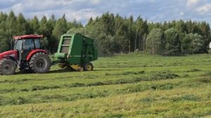 John Deere 550 мотает СЕНАЖ 2025 #отзыв #сельхозпарк
