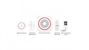 Комплект охранной Wi-Fi сигнализации - дверной звонок, датчик движения, детектор открытия