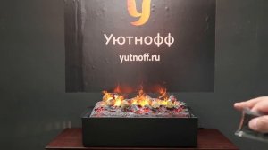 3D CASSETTE 630 с дровами и с панелью - обзор электрокамина с паром