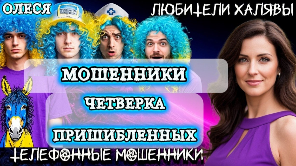⚡ ОЛЕСЯ. ЧЕТВЕРКА ПРИШИБЛЕННЫХ | ТЕЛЕФОННЫЕ МОШЕННИКИ