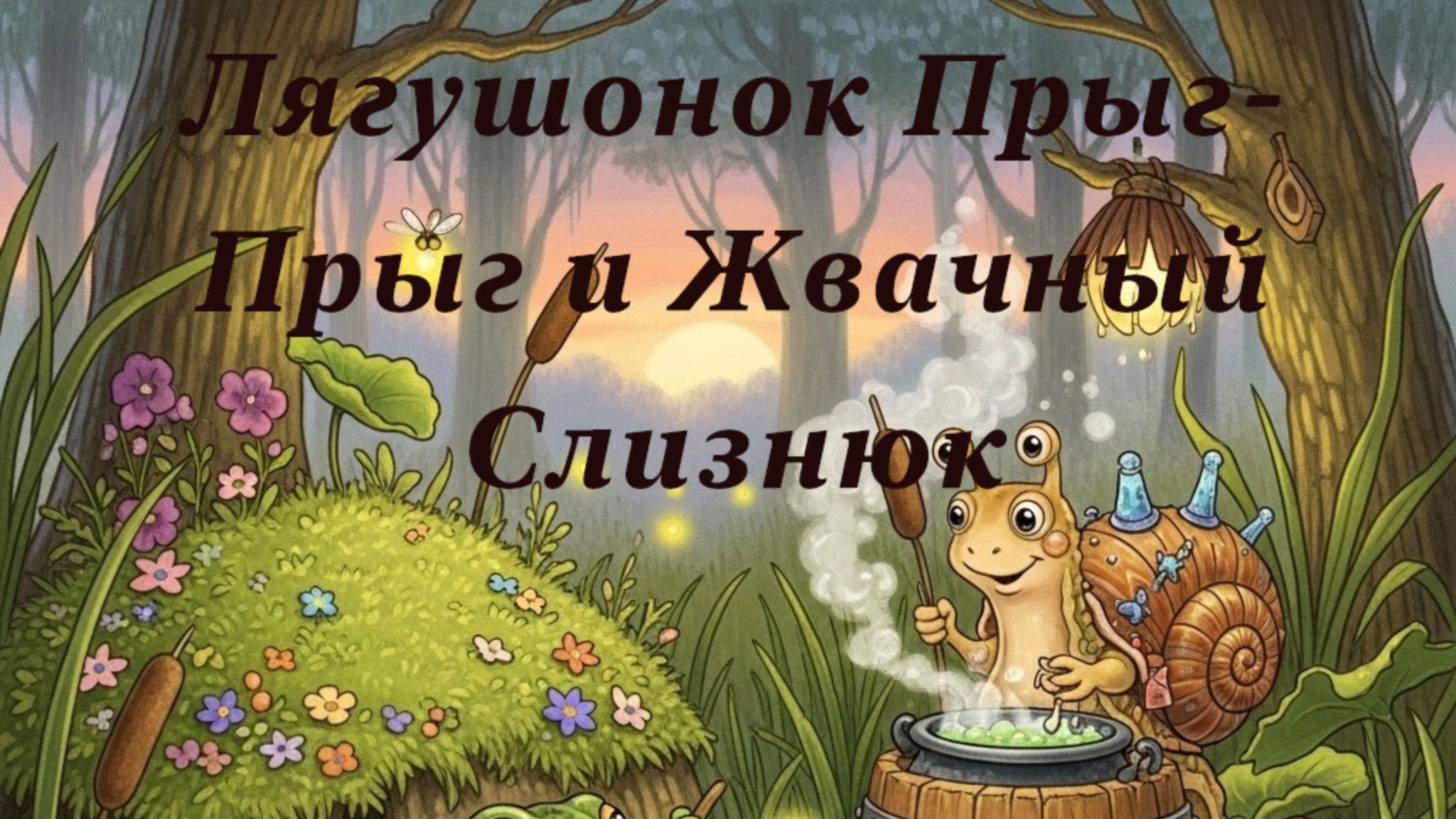 Лягушонок Прыг-прыг и жвачный слизнюк. Сказка Е.Клюева