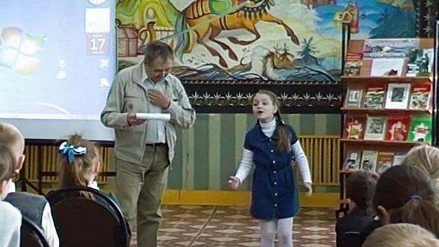 Фрагмент выступления в детской библиотеке 17.05.2016