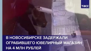 В Новосибирске задержали ограбившего ювелирный магазин на 4 млн рублей