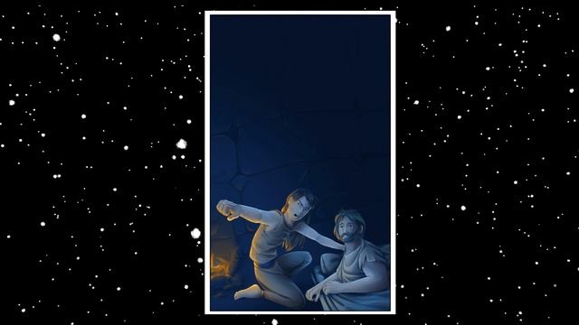 Процесс рисования страницы фантастического комикса Дары Бродячих Льдов - тревога среди ночи