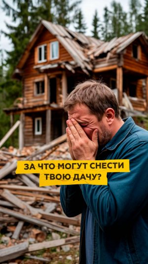 За что могут снести твою дачу?