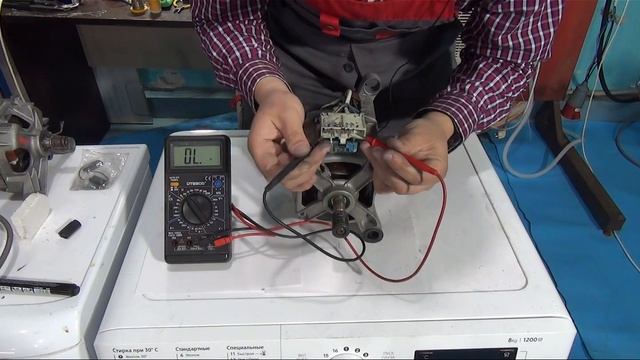 Двигатель стиральной машинки. Виды, диагностика, подключение.  Курс ремонт стиральных машин видео №5