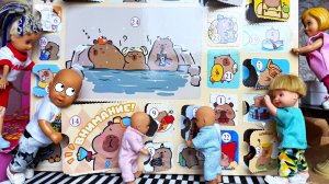 КАПИБАРА КАПИБАРА😜 и 30 сюрпризов🎁 от бабушки! Катя и Макс веселая семейка! Куклы Барби сериал