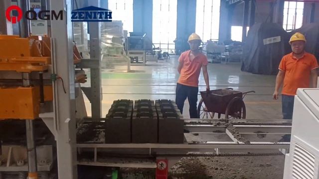 QT6 вибропресс для стеновых блоков/наладка в цехе