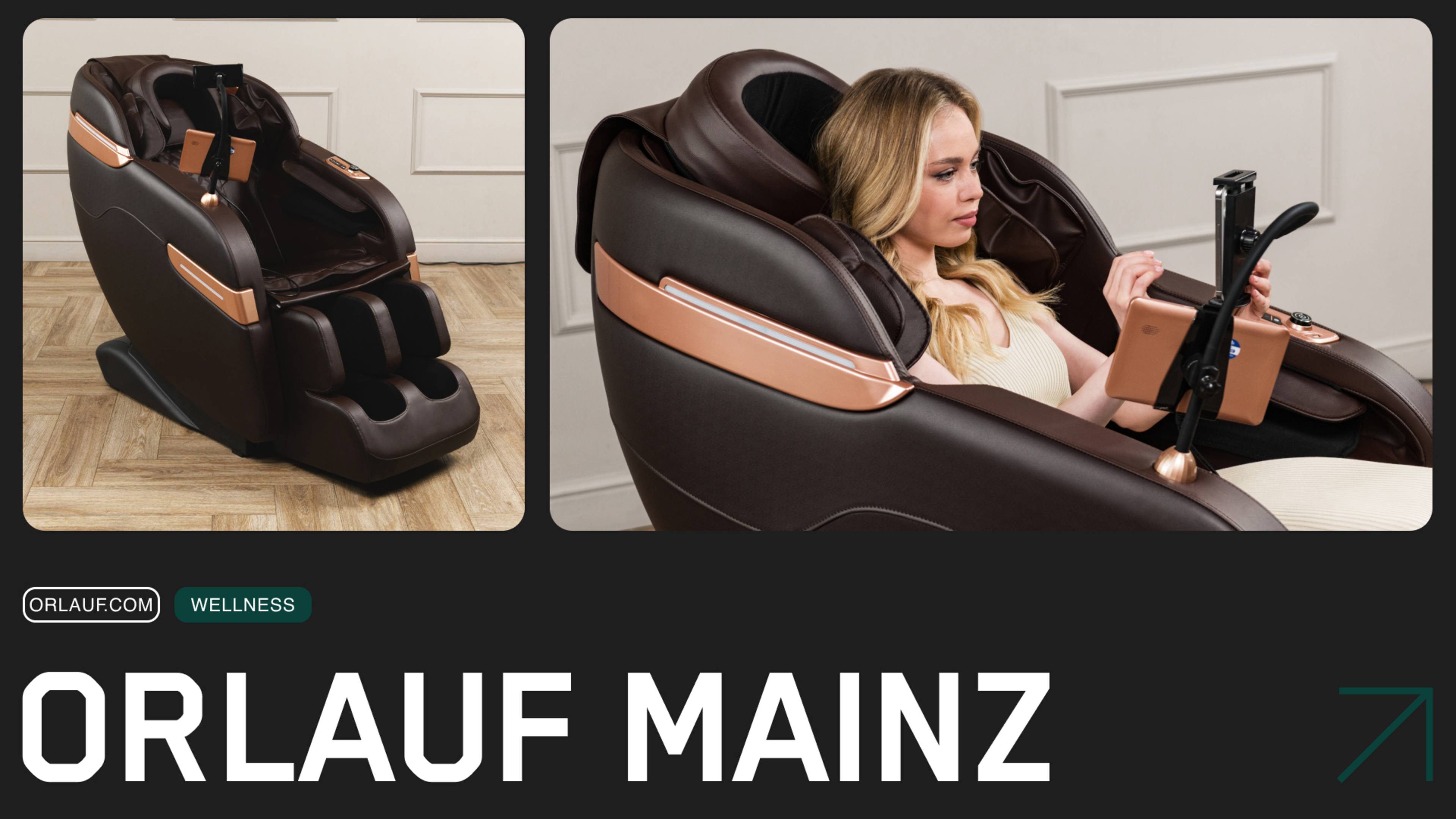 Orlauf Mainz Brown – массажное кресло, создающее моменты истинного расслабления