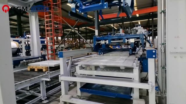 QGM дробеструйная линия для обработки тротуарных плиток