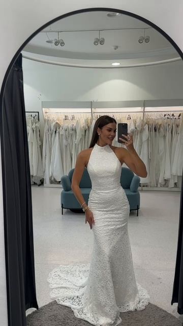 Кружевное силуэтное платье Селин