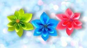 Цветы из бумаги 🌸 Цветы из бумаги легко 🌸 Простые цветы из бумаги