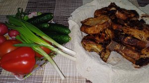 Шашлык из свинины на кости по-армянски.