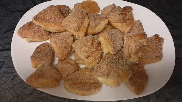 Рецепт приготовления творожного печенья, гусиные лапки.