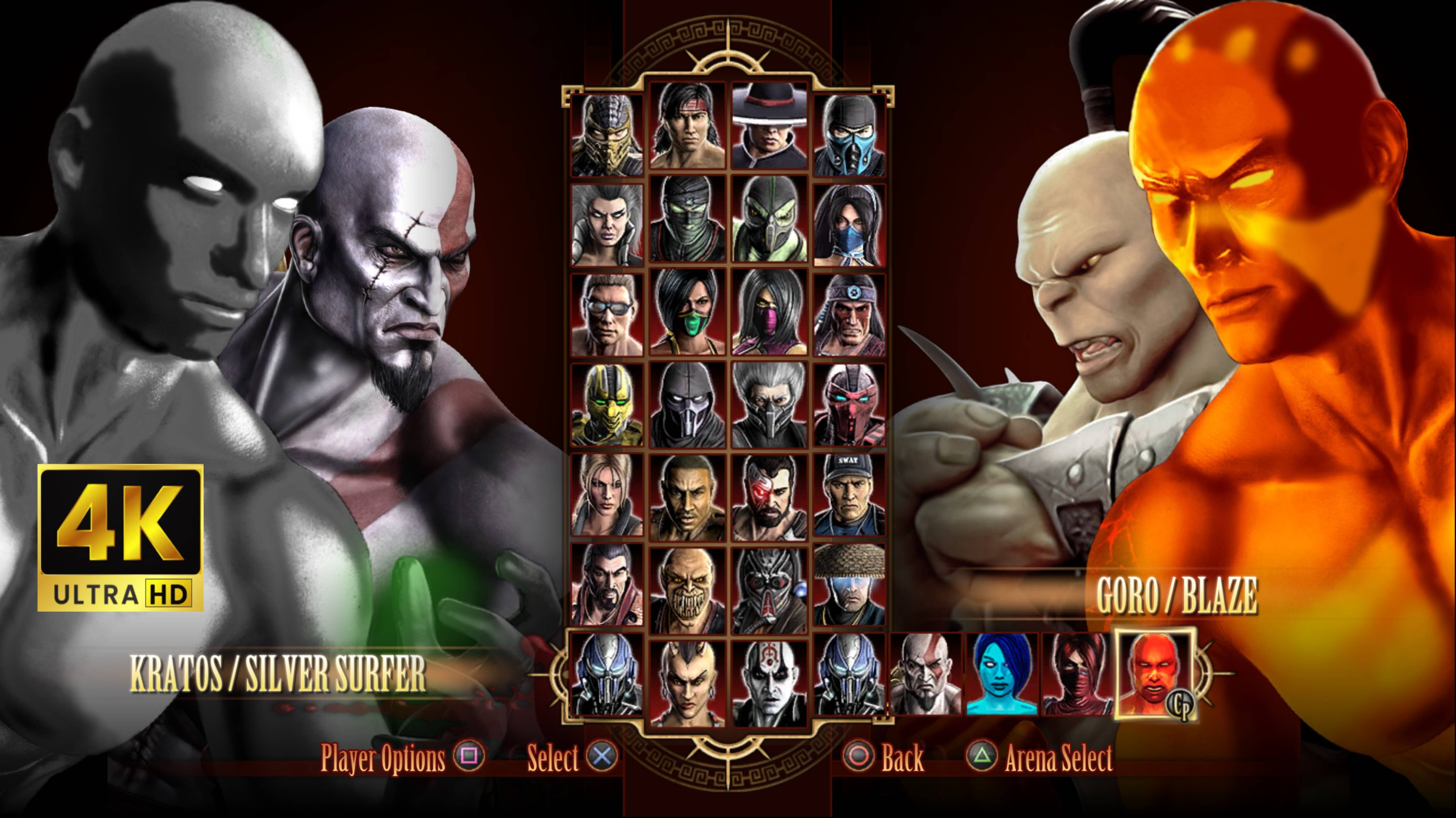 Игра за Silver Surfer & Fear Kratos  в Mortal Kombat Komplete Edition на PC Expert в 4K