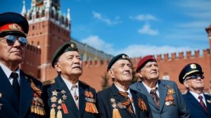 Парад Победы 2025. Красная площадь Москва. 80 лет. Создано с помощью нейросетей.