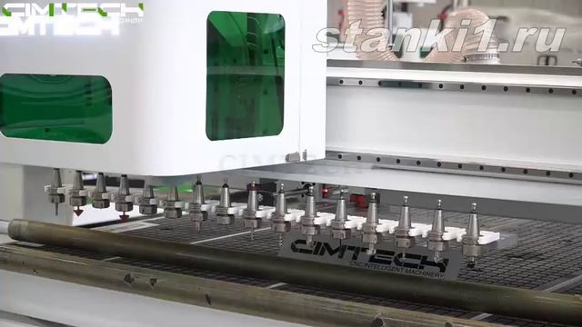 Фрезерный станок с ЧПУ CIMTECH CIMC2130-NCN с автоматической разгрузкой и чисткой стола, присосками